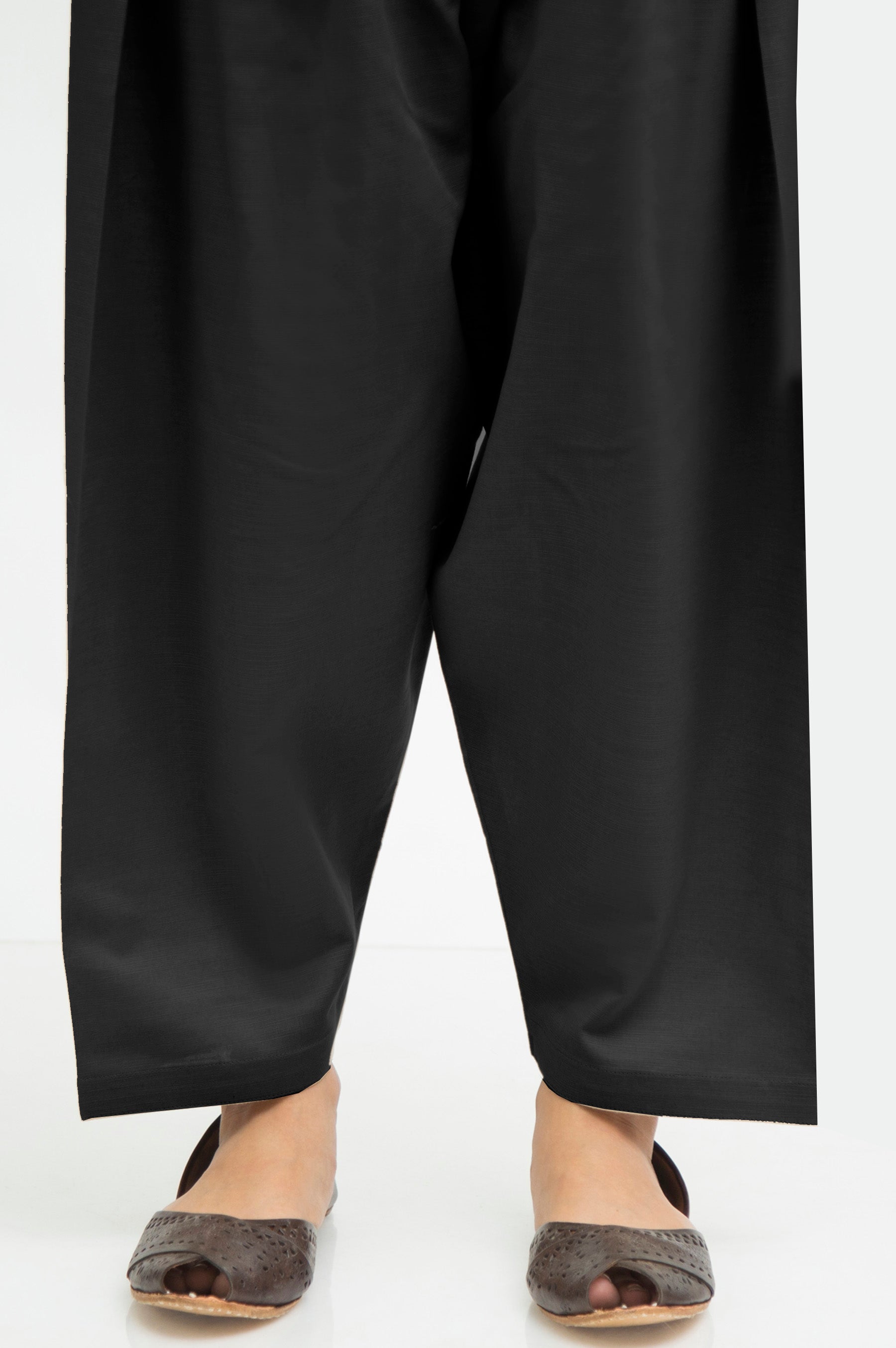 Basic Cambric Shalwar - Black