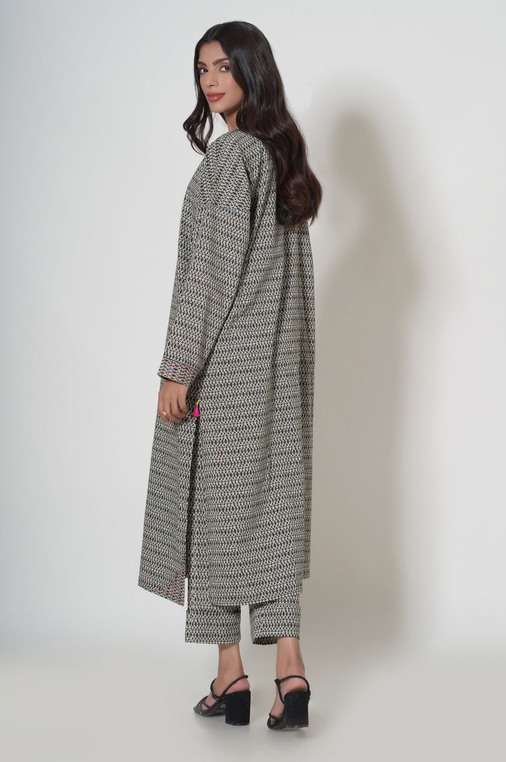 Stitched 2 Piece Printed Cambric Suit
