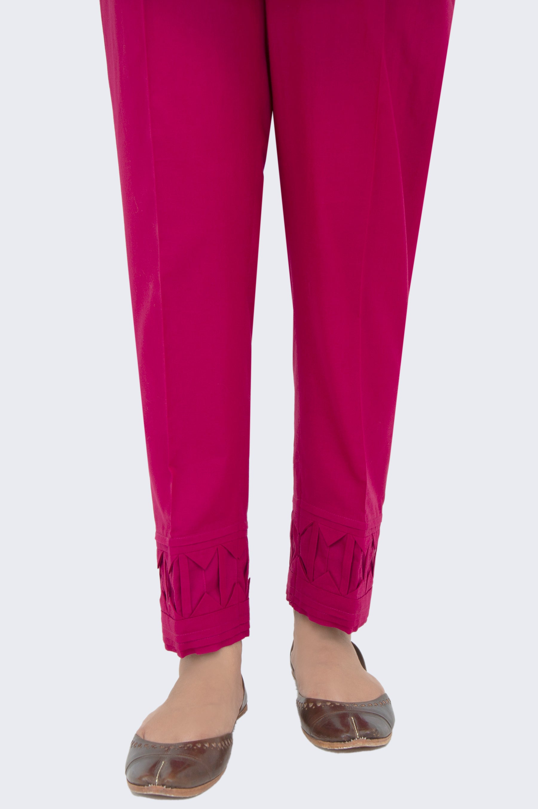 Embrellished Cambric Cigarette Pants - Fushia Pink – Zeenwoman