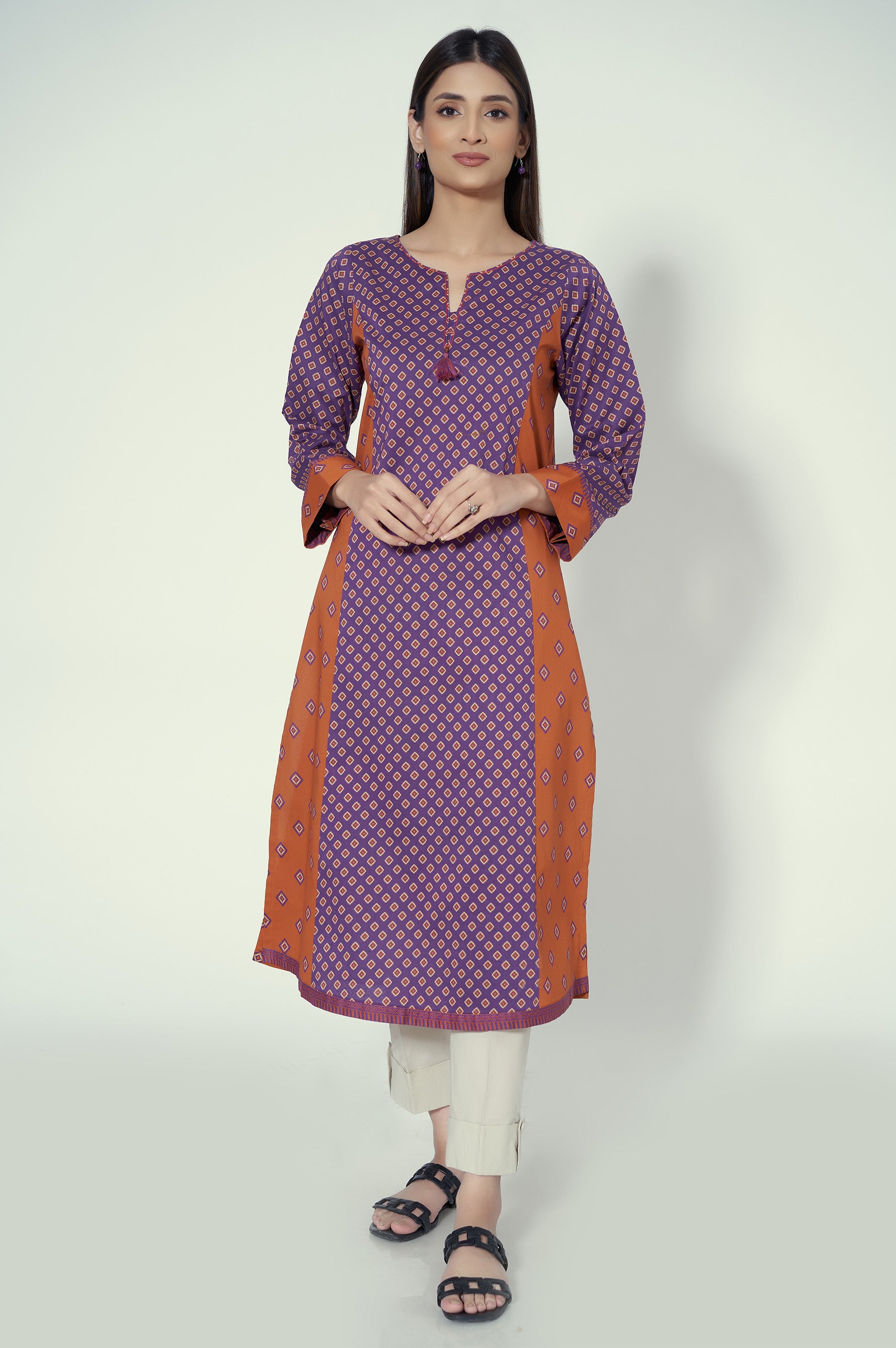 Stitched 1 Piece Printed Lawn Shirt – Zeenwoman