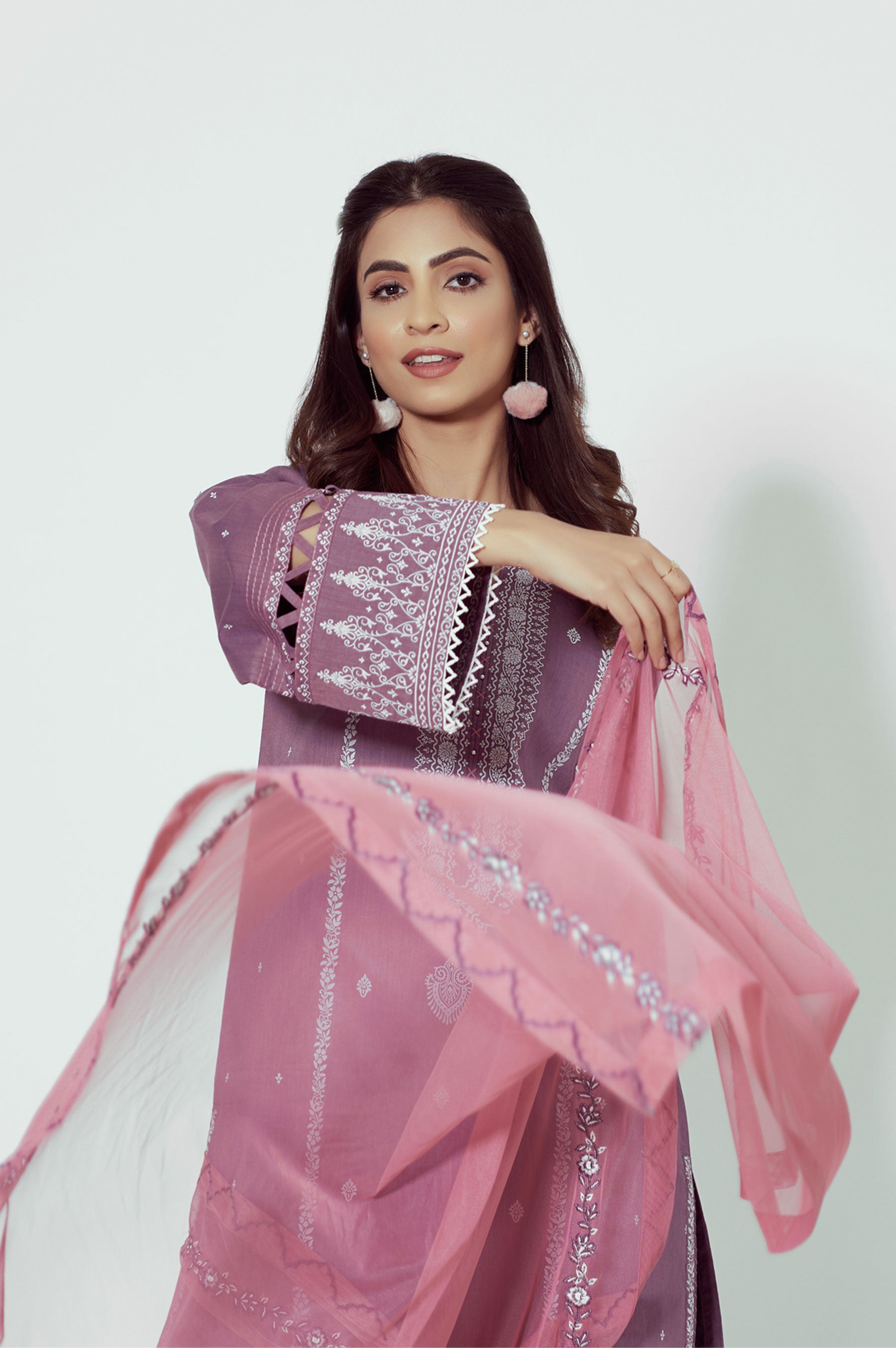 Stitched 3 Piece Puff Printed Lawn Suit