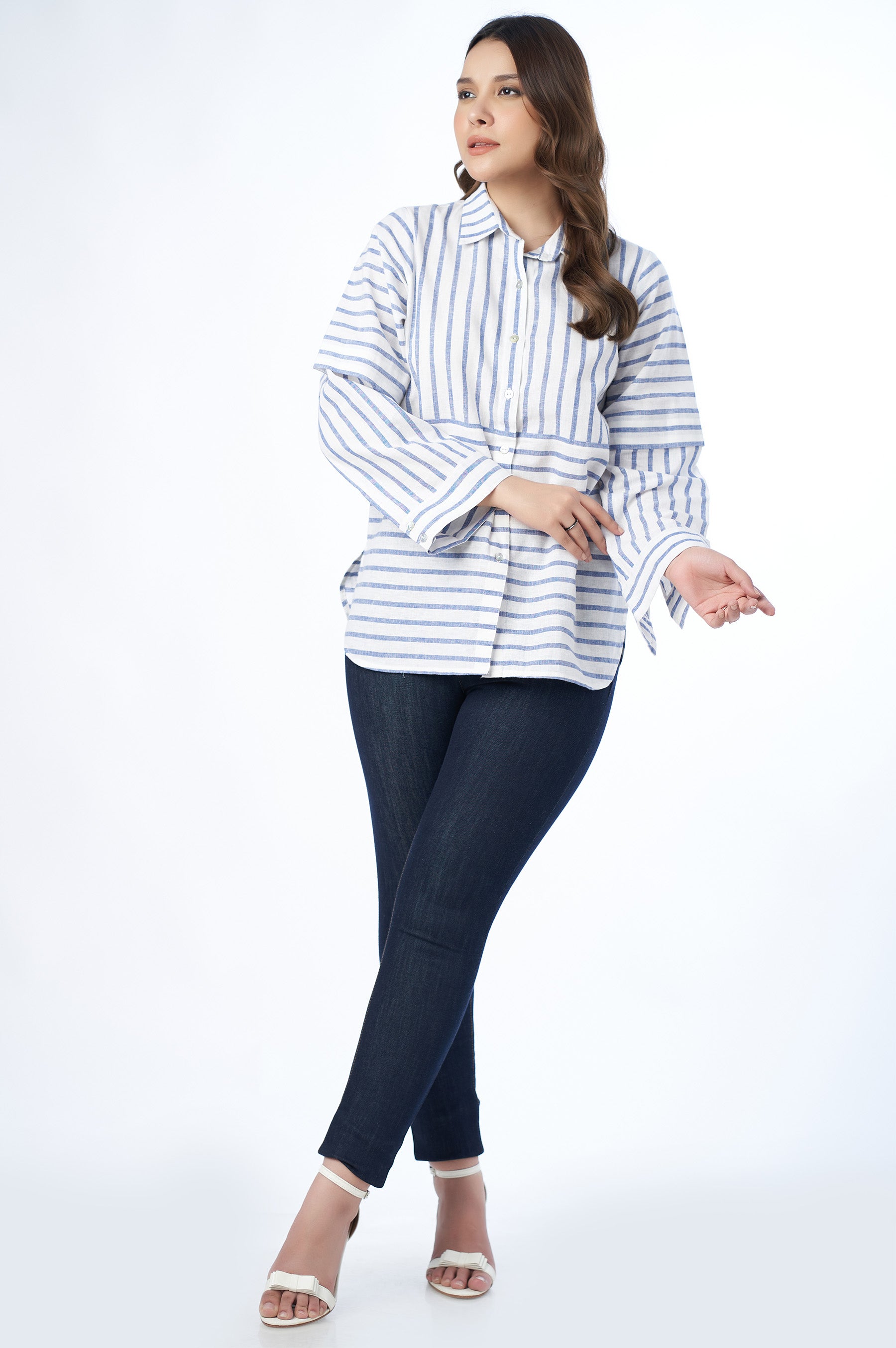 Stitched 1 Piece Western Yarn Dyed Top – Zeenwoman